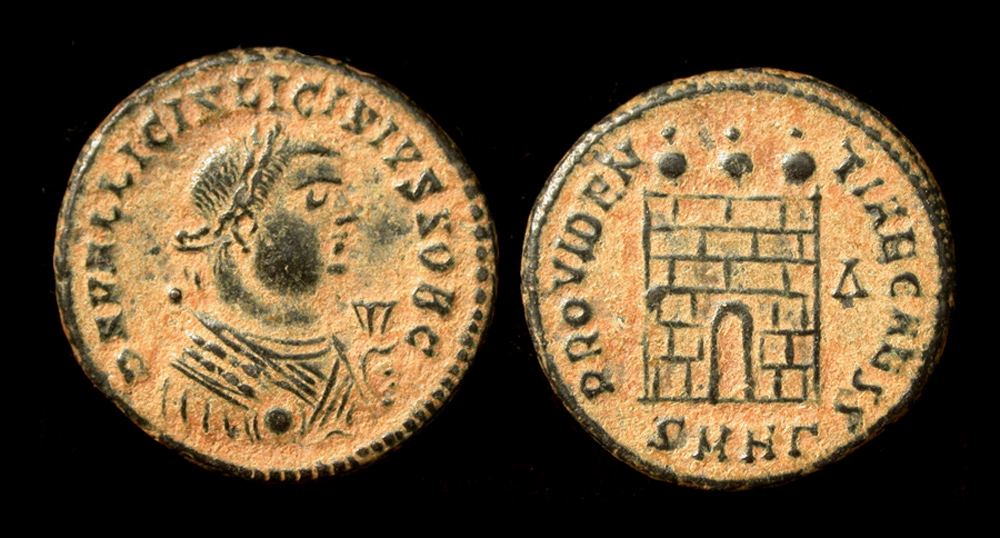 Licinius II, Æ3, Campgate, Heraclea, Desert Patina! | Roman Imperial Coins