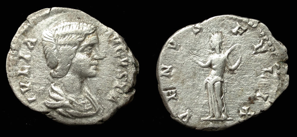 Julia Domna, Denarius, Venus Felix reverse | Roman Imperial Coins