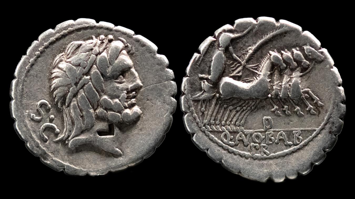 Q. Antonius Balbus Ar. denarius serratus | Roman Republican Coins