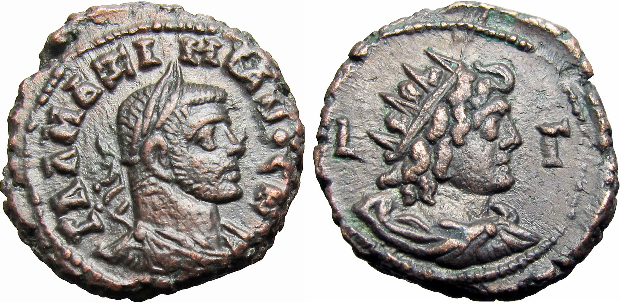 EGYPT, Alexandria. Galerius. As Caesar, AD 293-305. Potin Tetradrachm Dated RY 3 (AD 294/5 ...