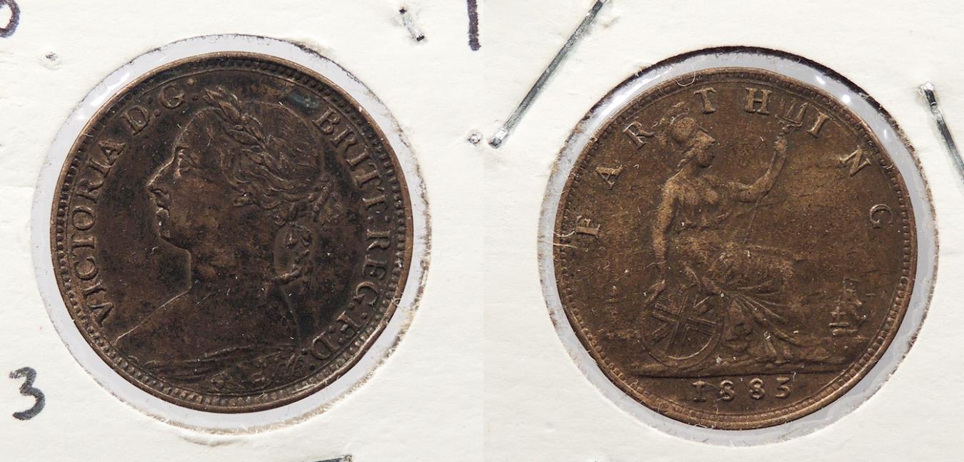 GREAT BRITAIN: 1885 Victoria Farthing | European Coins