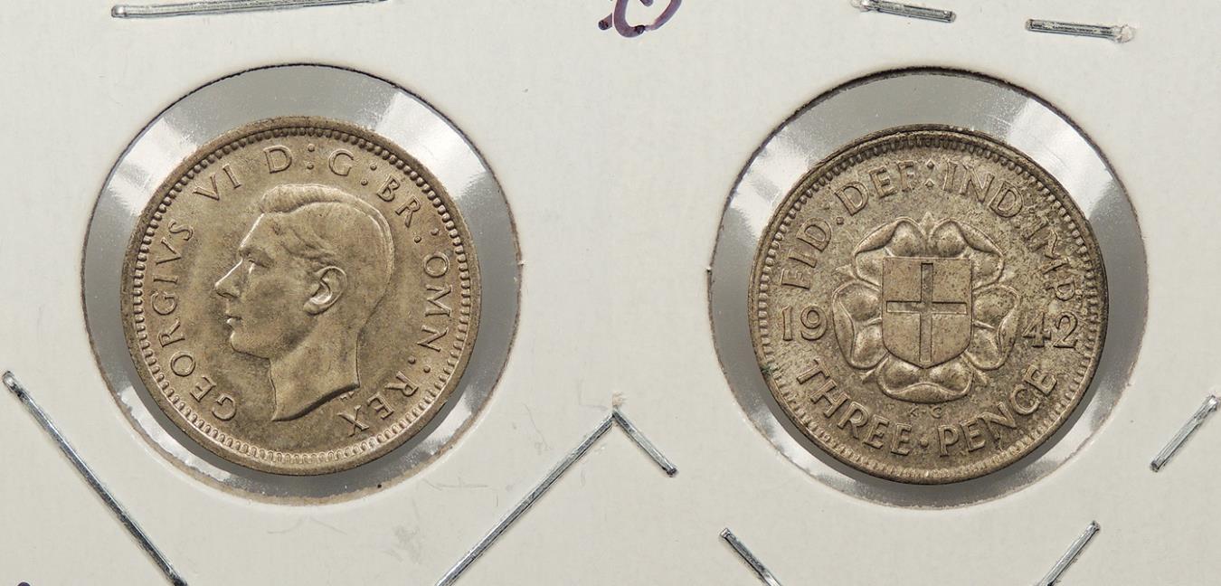 GREAT BRITAIN: 1942 George VI Threepence | European Coins
