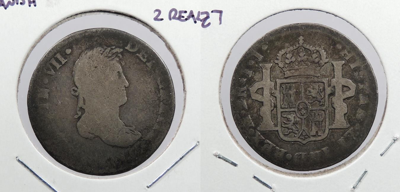 MEXICO: 1815-Mo JJ Ferdinand VII 2 Reales | North & Central American ...