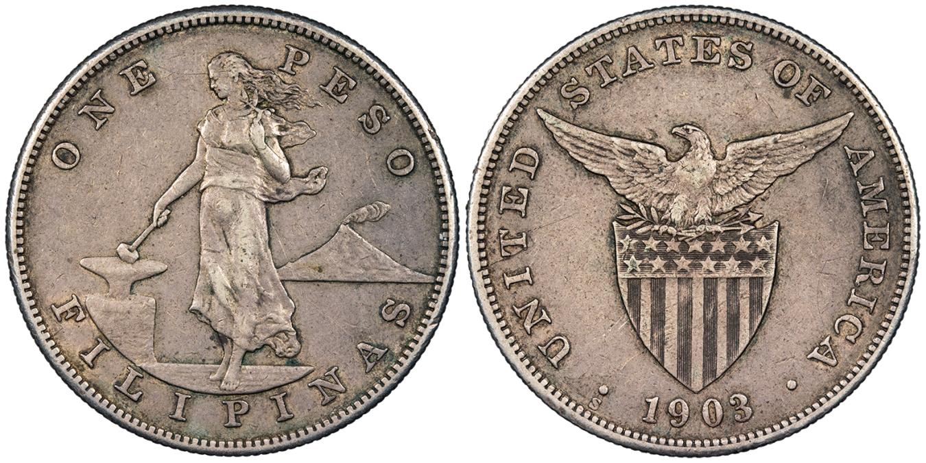 PHILIPPINES 1903-S Peso Choice EF | Asian and Middle Eastern Coins