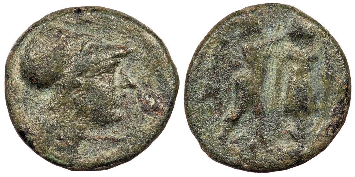 Kings of Macedon Antigonos II Gonatas 277-239 B.C. 1/2 Unit Good Fine