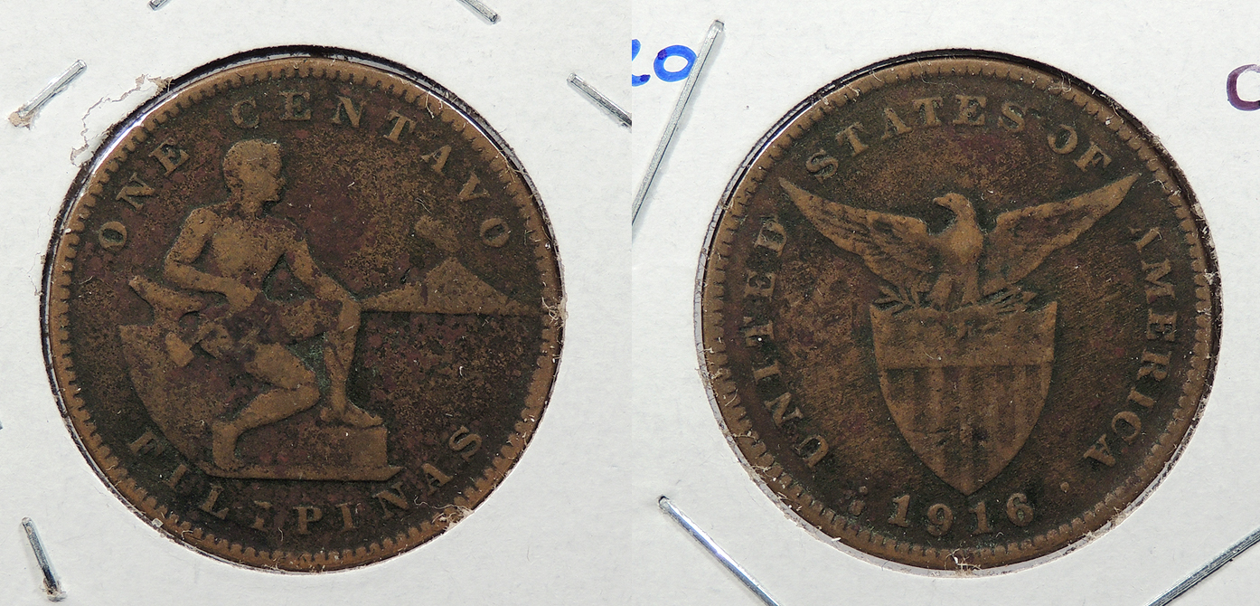 PHILIPPINES: 1916-S Centavo | Asian and Middle Eastern Coins