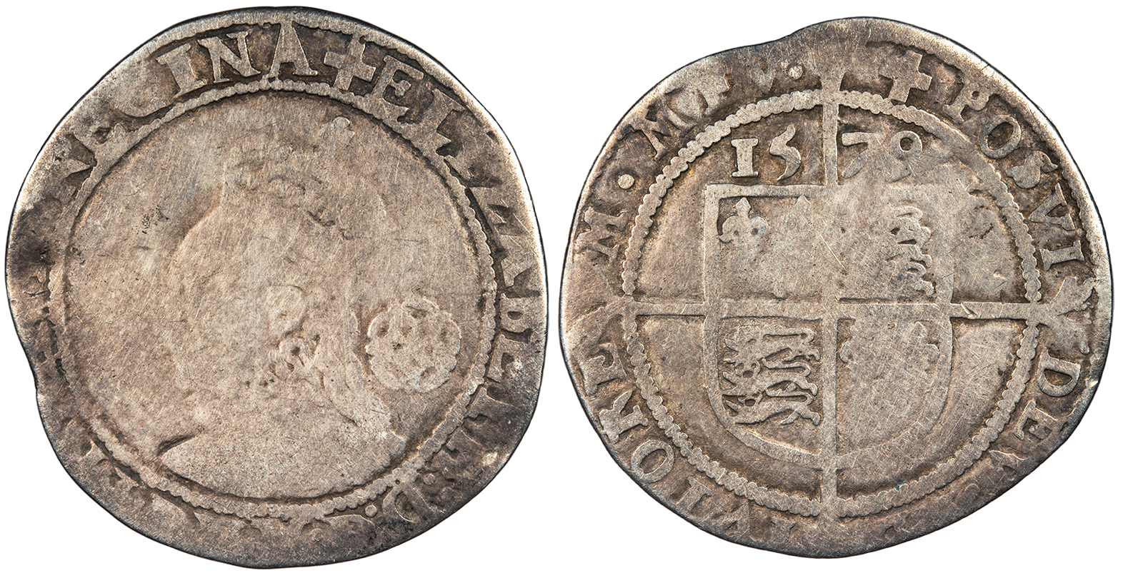 ENGLAND Elizabeth I 1558-1603 Sixpence 1579 About Fine | Medieval Coins