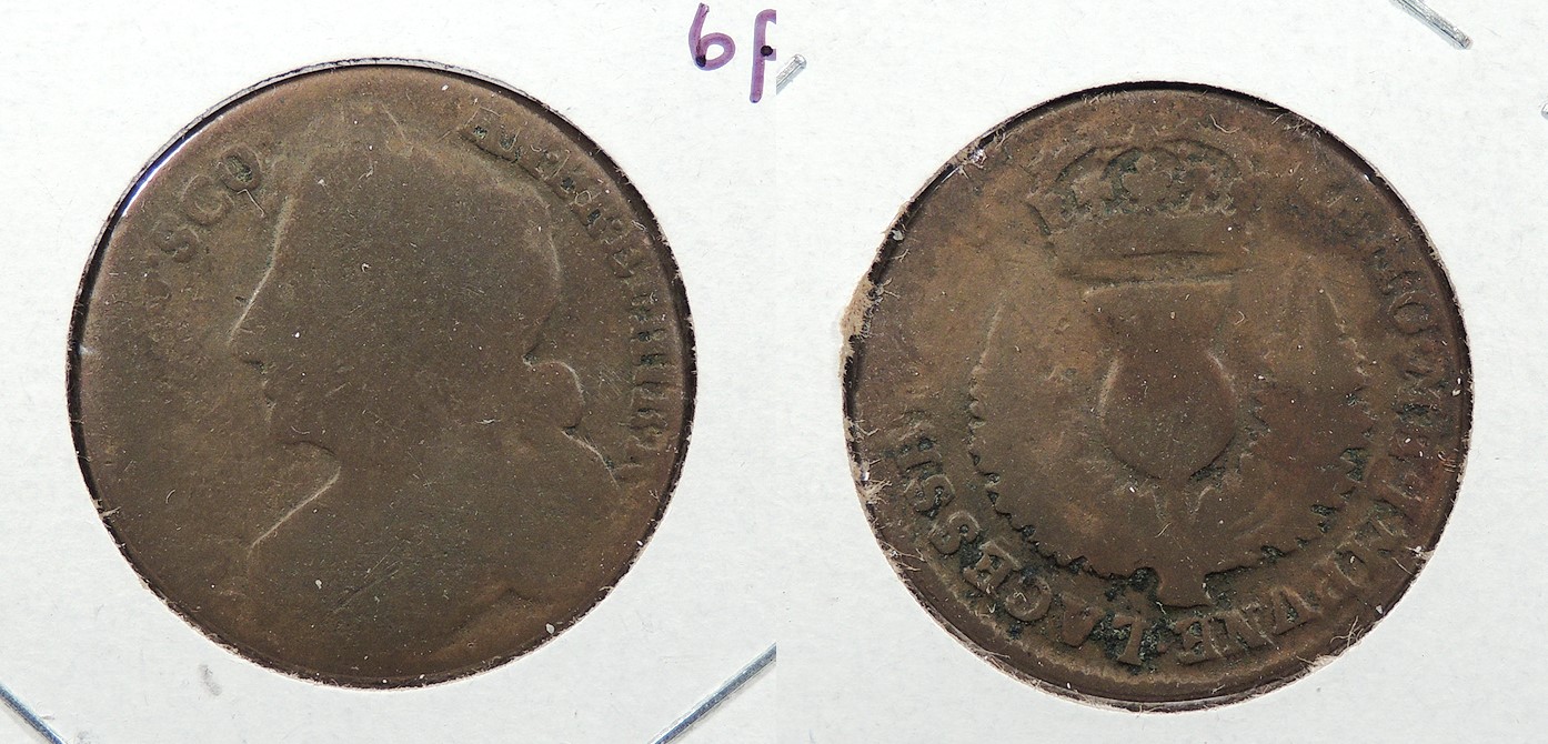 SCOTLAND: 1678 6 Pence (Bawbee) | European Coins