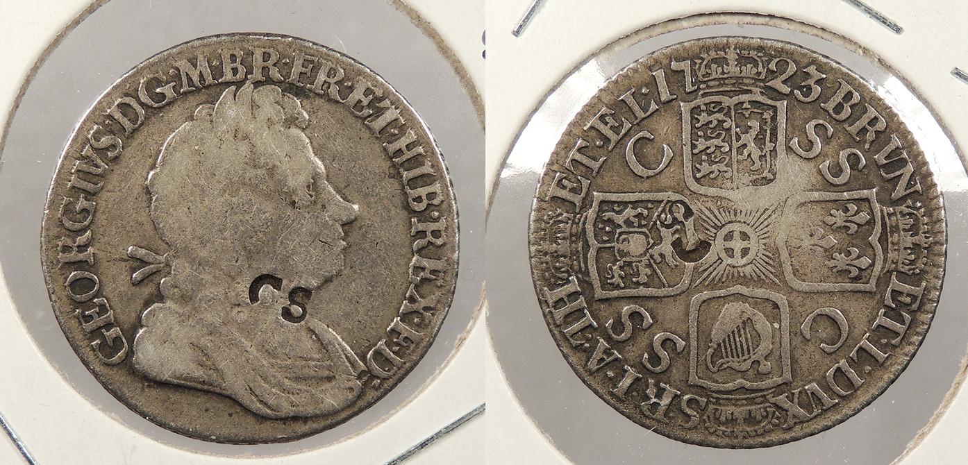 GREAT BRITAIN: 1723-SSC Struck from silver supplied by South Sea ...
