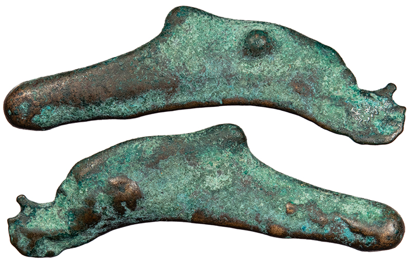 Skythia Olbia ca. 525-350 B.C. Cast Dolphin coin Fine | Greek Coins