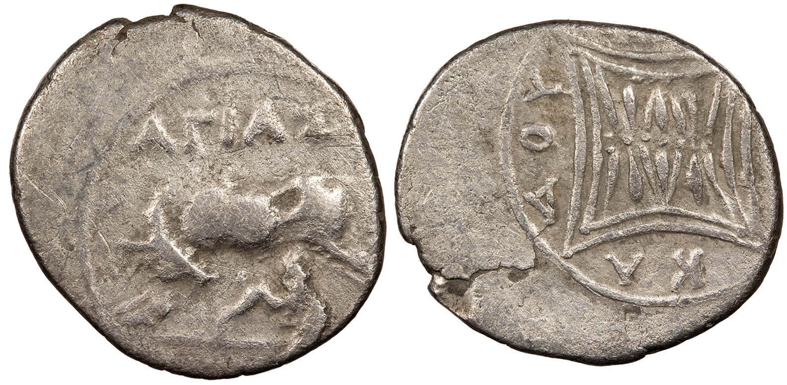 Illyria Dyrrhachion c. 200-30 B.C. Drachm Fine | Greek Coins