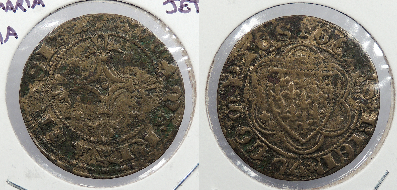 FRANCE: ND 16th Century Ave Maria Grasia 28mm Jeton | European Coins