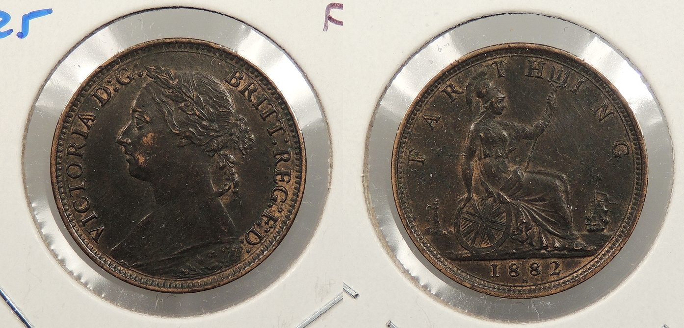 GREAT BRITAIN: 1882-H Victoria Farthing | European Coins