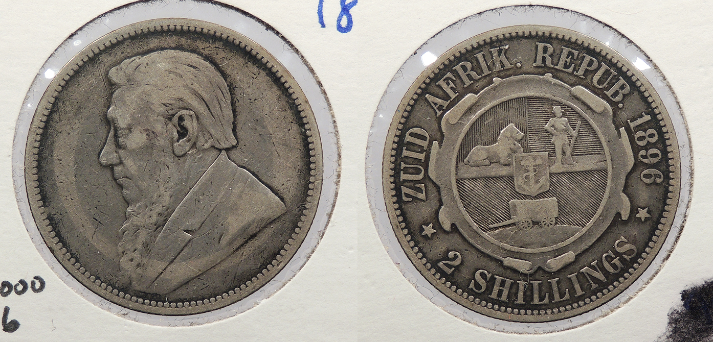 SOUTH AFRICA: 1896 2 Shillings | African Coins