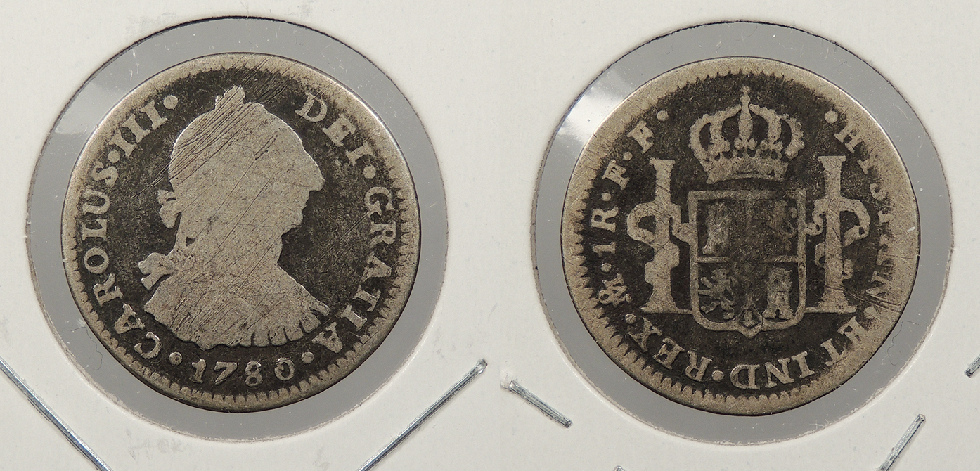 MEXICO: 1780-Mo FF Charles III Real | North & Central American and ...
