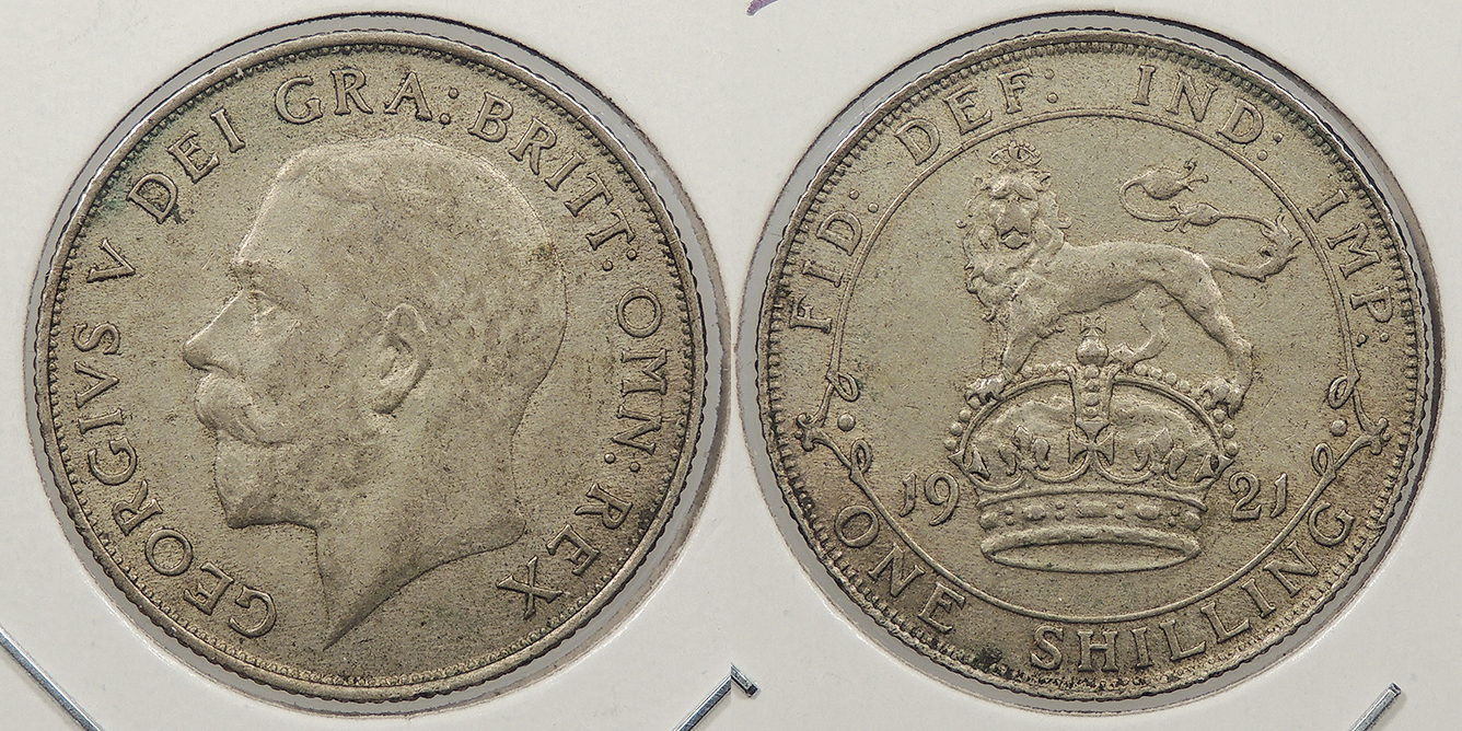 GREAT BRITAIN: 1921 Shilling | European Coins