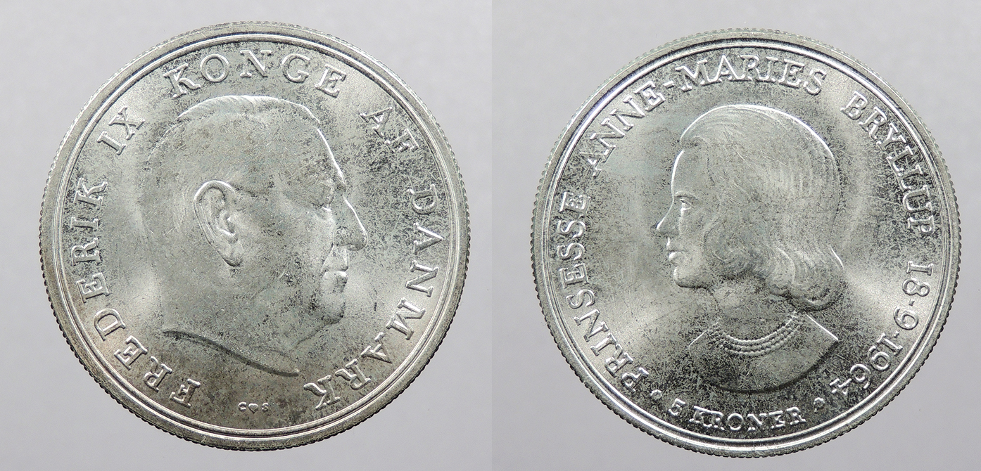 DENMARK: 1964 5 Kroner | European Coins