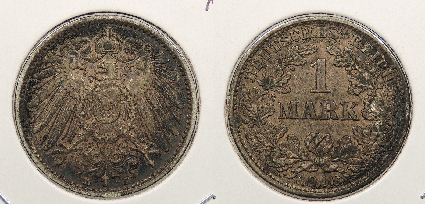 GERMANY: 1908-D Mark | European Coins