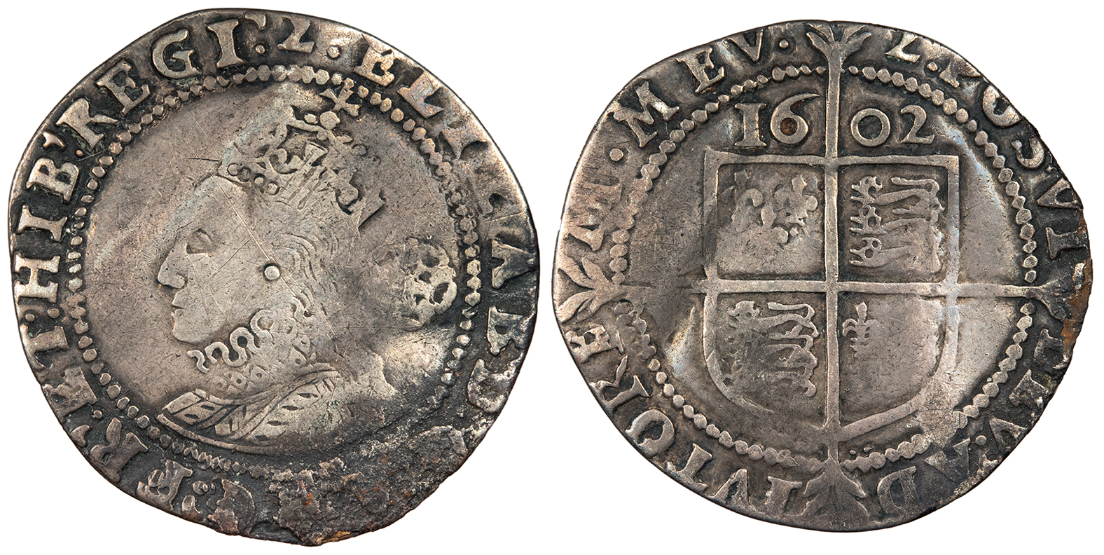 ENGLAND Elizabeth I 1558-1603 Sixpence 1602 Fine | Medieval Coins