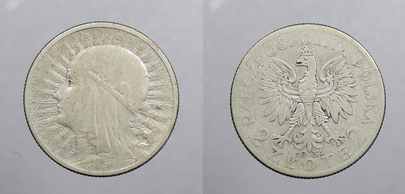 POLAND: 1934 2 Zlote | European Coins