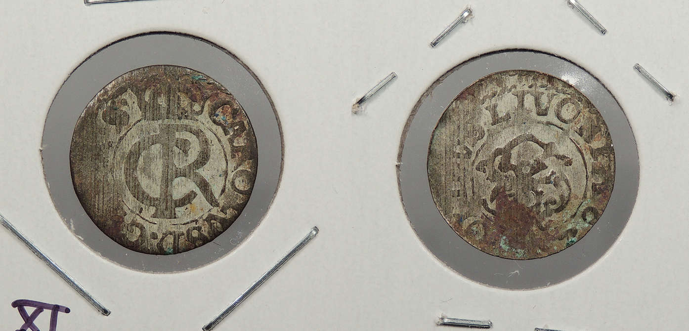 LIVONIA: 1662 Swedish occupation; Carl XI Solidus | European Coins