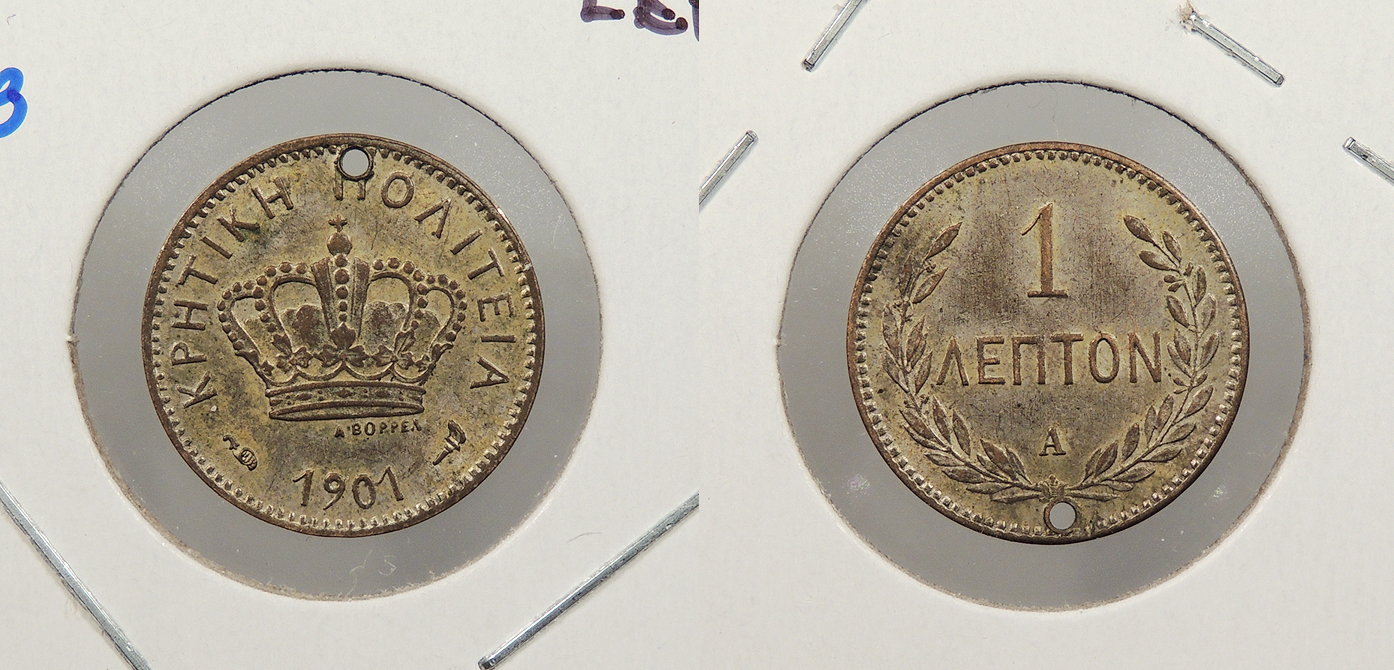 CRETE: 1901 Lepton | European Coins
