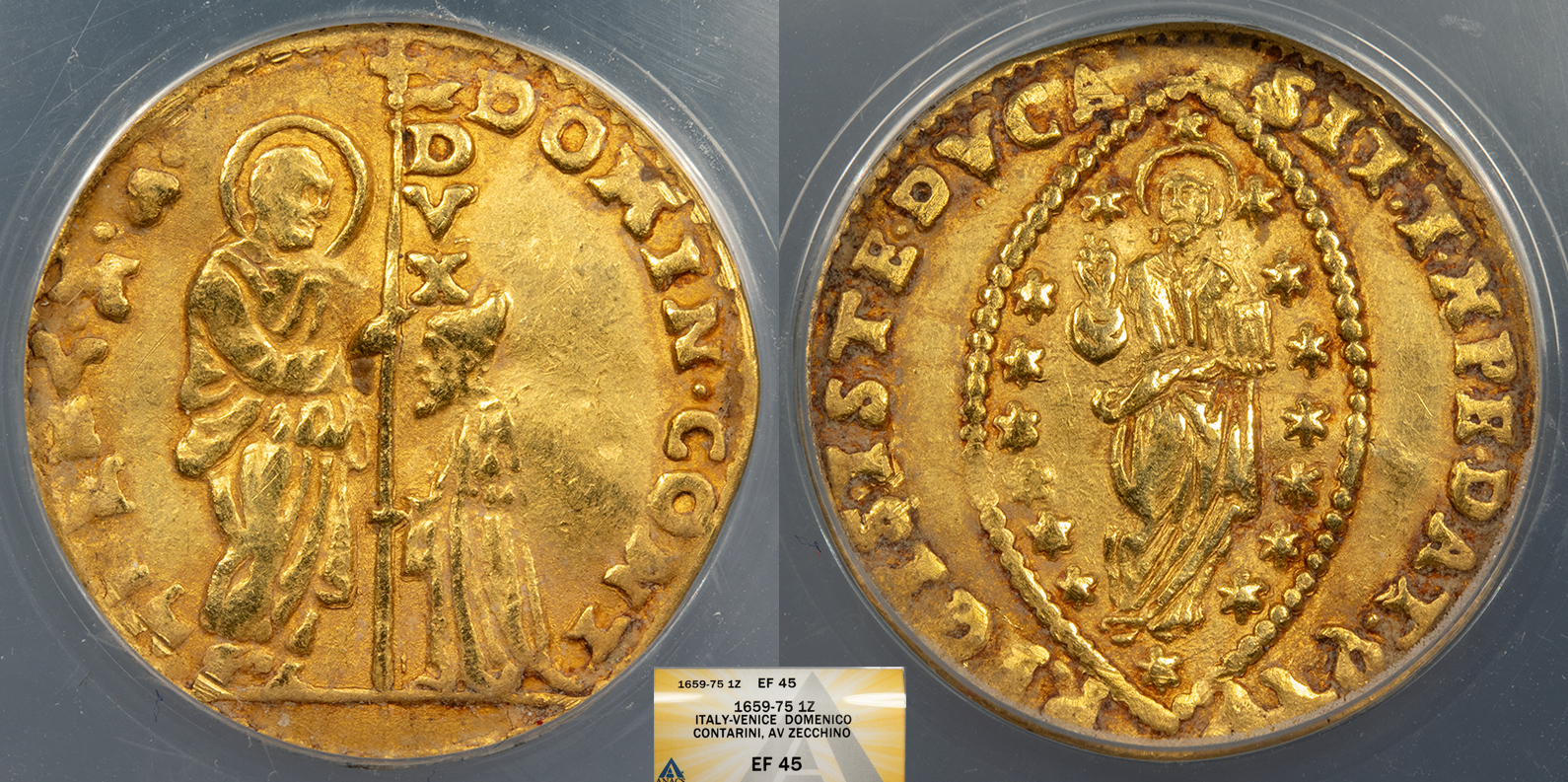 ITALIAN STATES Venice Domenico Contarini ND (1659-1675) Zecchino (Ducat ...