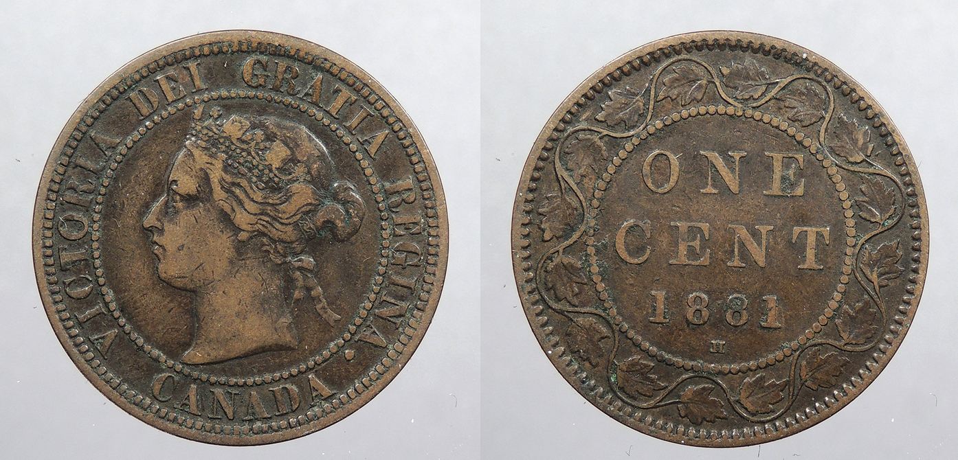 CANADA: 1881-H Victoria Cent | North & Central American and Caribbean Coins