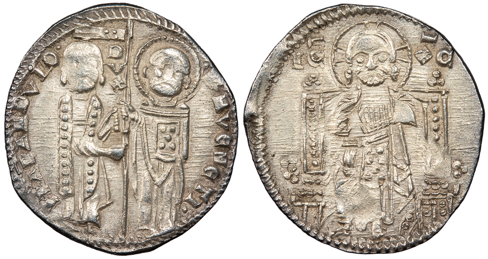 ITALIAN STATES Venice Francesco Dandolo 1328-1329 Grosso EF | Medieval ...