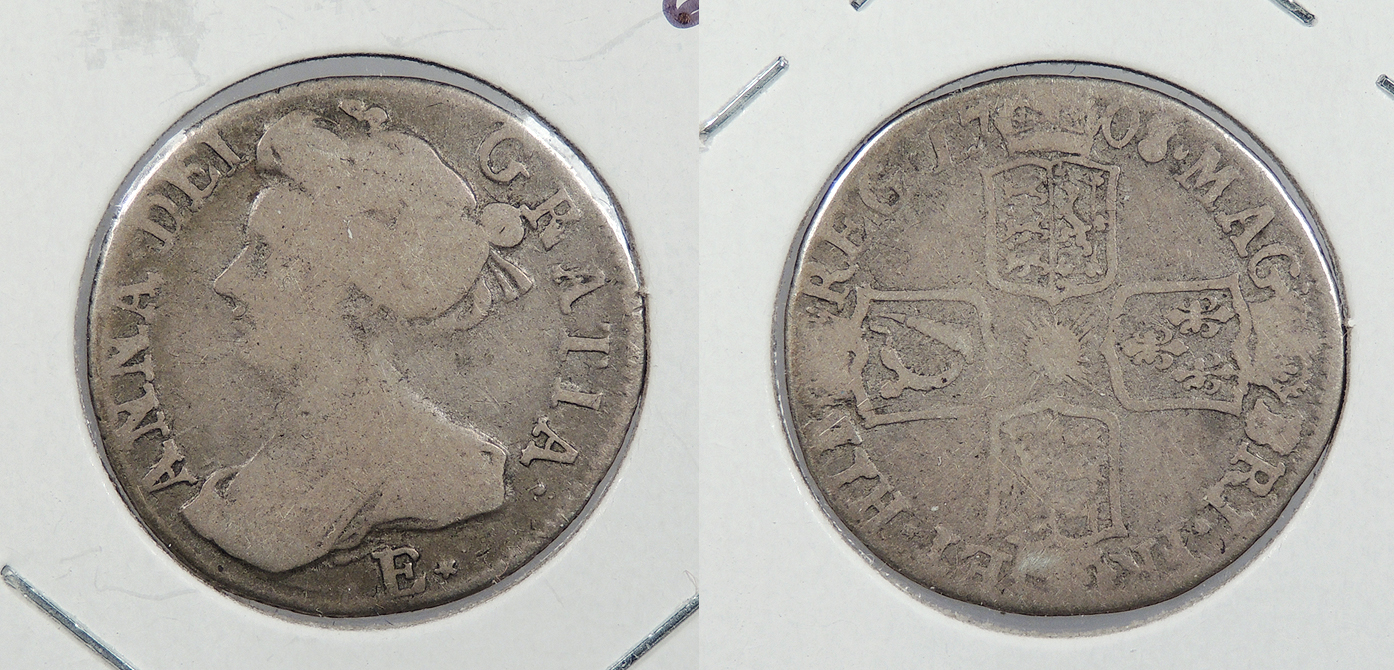 GREAT BRITAIN: 1708-E* Anne Sixpence (6 pence) | European Coins