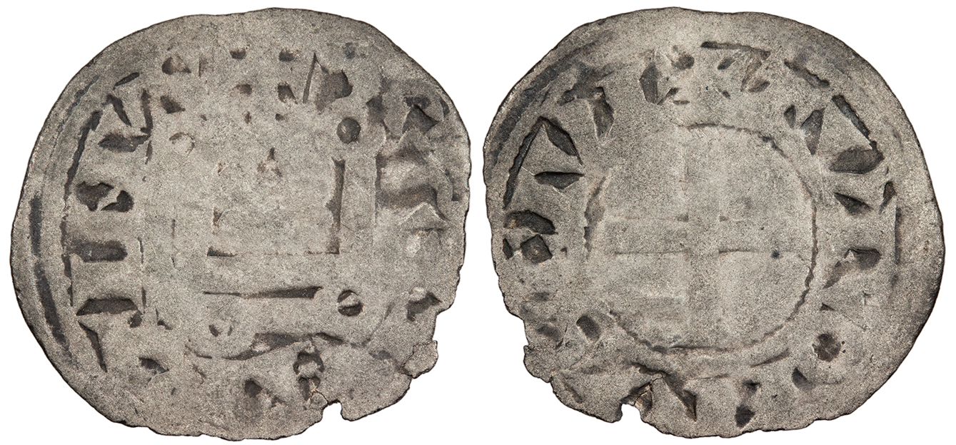FRANCE Feudal Issues Tours Abbey St. Martin 1101-1200 Obol (Obole) Fine
