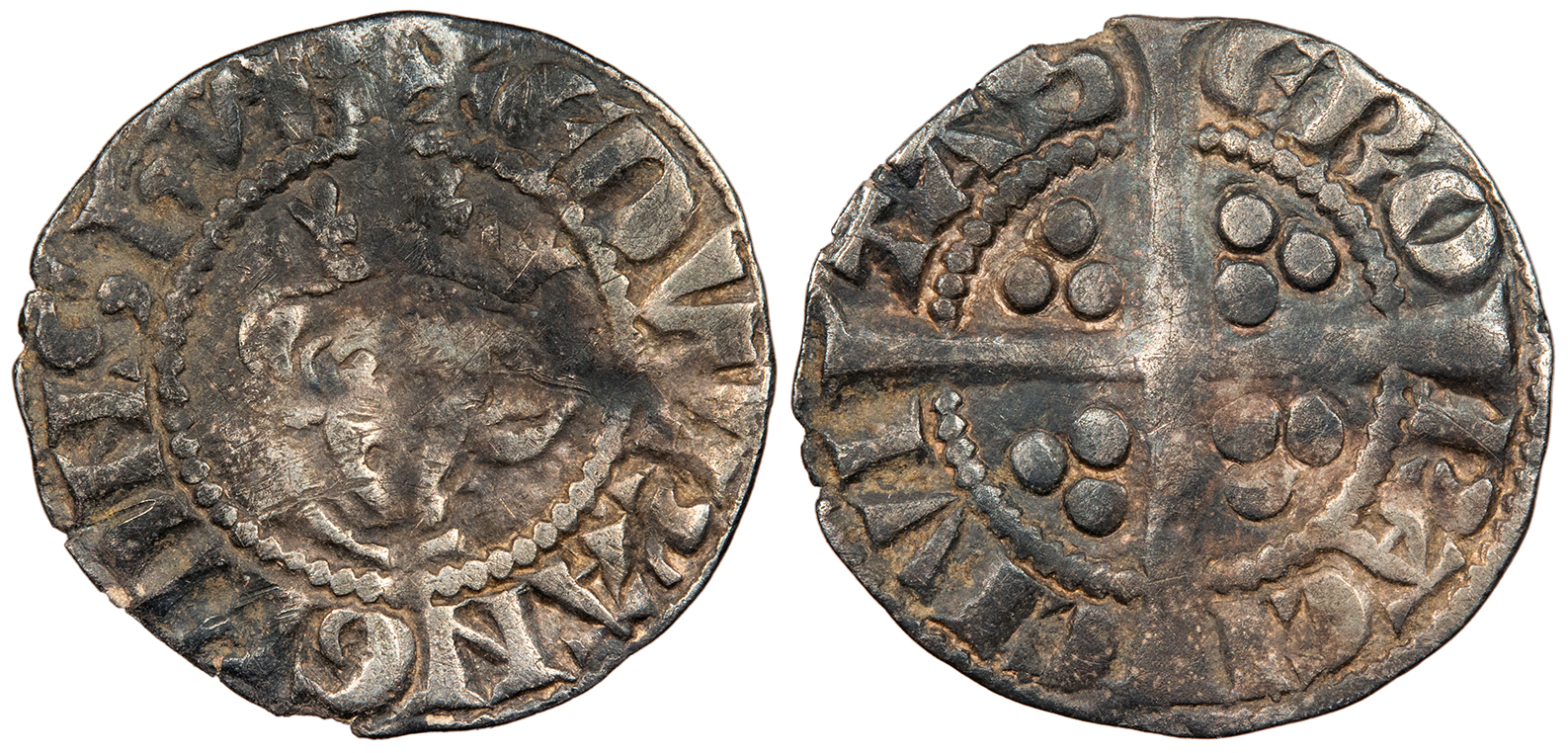 ENGLAND Edward I 1272-1307 Halfpenny 1280-1281 VF | Medieval Coins