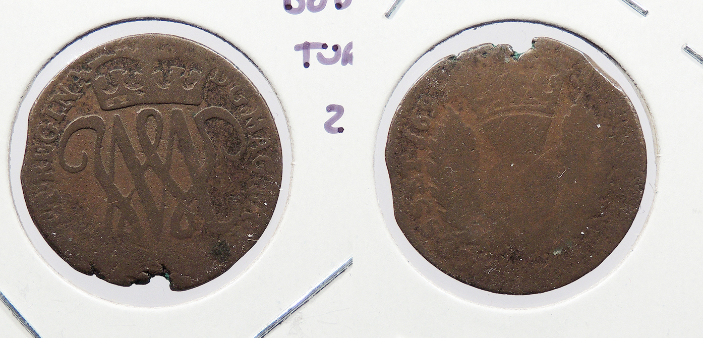 SCOTLAND: 1693 Turner or Bodle (Twopence) | European Coins