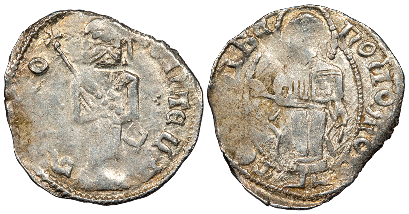 SERBIA Stefan Lazar Hrebljanovic 1370-1389 Dinar EF | Medieval Coins
