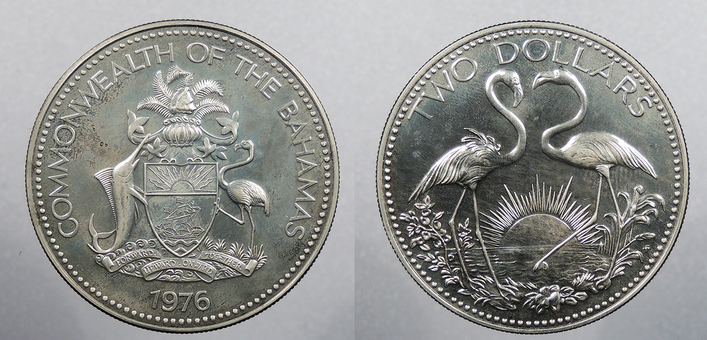 BAHAMAS: 1974-FM Conch shell Dollar Proof | North & Central American ...