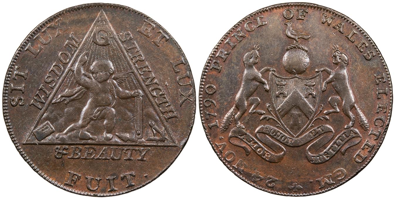 GREAT BRITAIN Middlesex 1790 / 1794 Halfpenny Conder Token EF