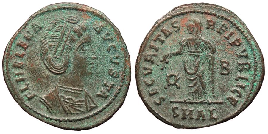 Helena, mother of Constantine I 324-328 A.D. Follis Alexandria Mint VF