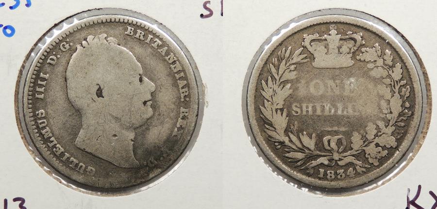 GREAT BRITAIN: 1834 William IIII Shilling | European Coins