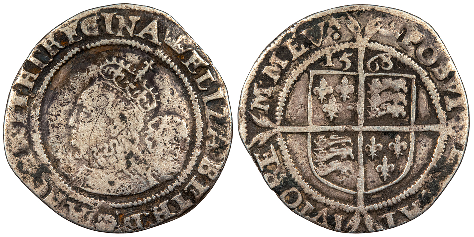 ENGLAND Elizabeth I 1558-1603 Sixpence 1568 Fine | Medieval Coins