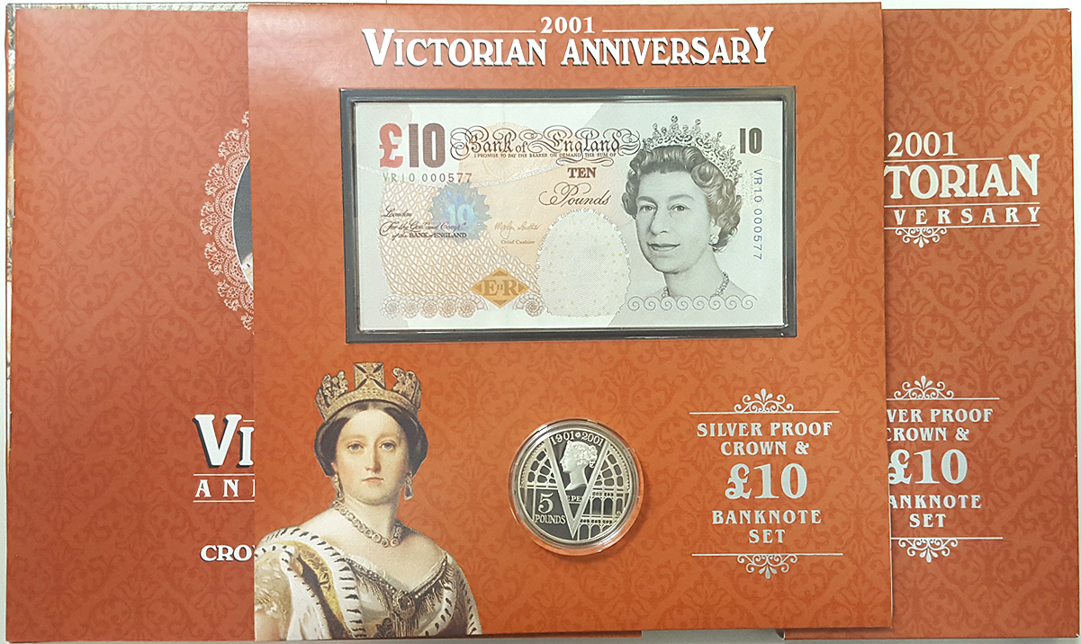 GREAT BRITAIN 2001 Victorian Anniversary Silver Proof Crown and ...