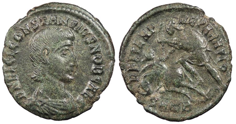 Constantius Gallus, as Caesar 351-354 A.D. Follis Cyzicus Mint VF