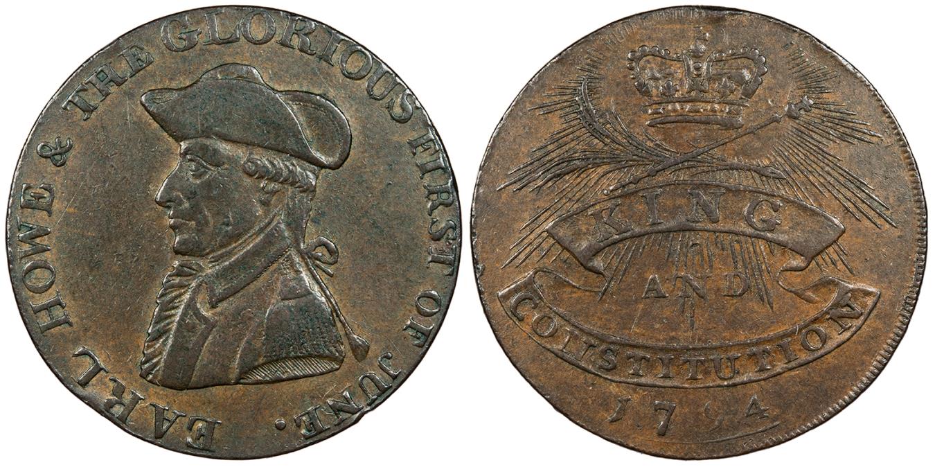 GREAT BRITAIN Hampshire 1794 Halfpenny Token EF | European Coins