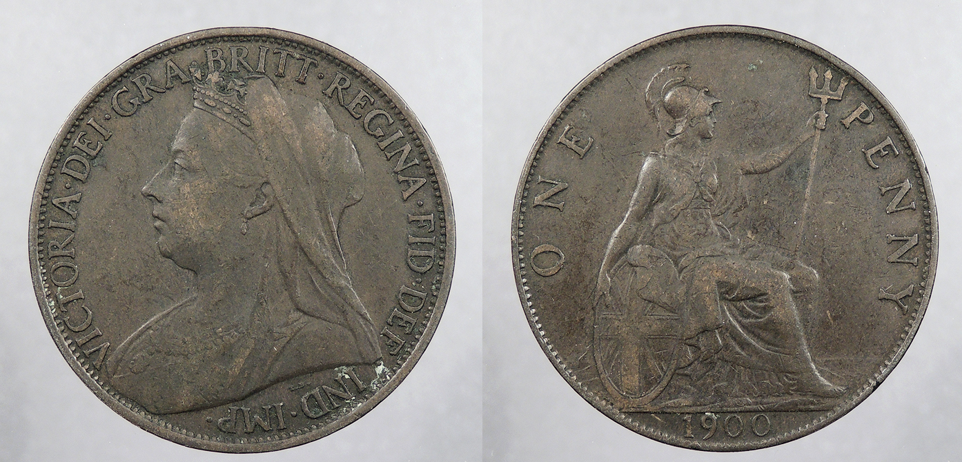 GREAT BRITAIN: 1900 Victoria Penny | European Coins