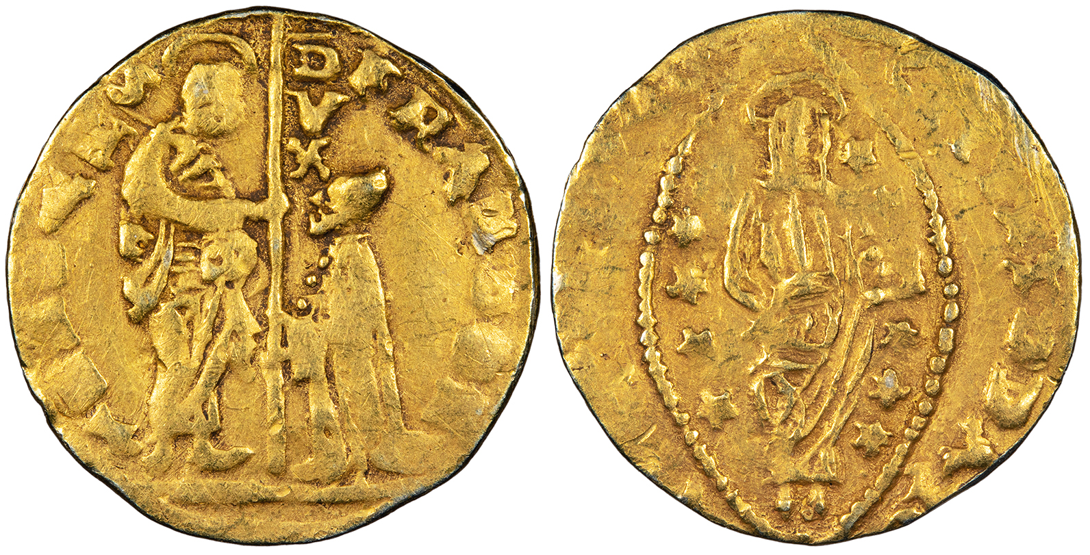 ITALIAN STATES Venice Francesco Dona 1545-1553 Zecchino (Ducat) Fine