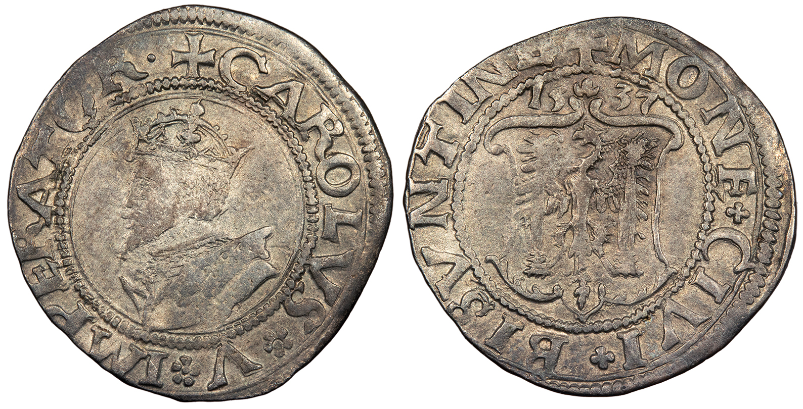 FRANCE Besançon Charles V, as Holy Roman Emperor 1530-1556 2 Blanc ...