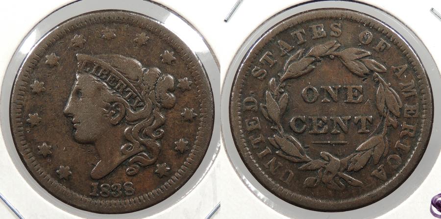 1838 Coronet 1 Cent | Miscellaneous
