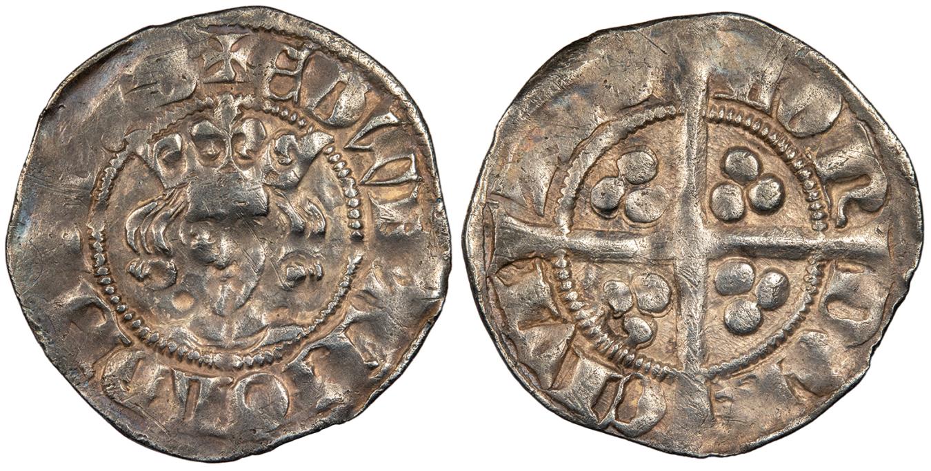 ENGLAND Edward III 1327-1377 Penny 3rd coinage: 1344-1351 VF | Medieval Coins