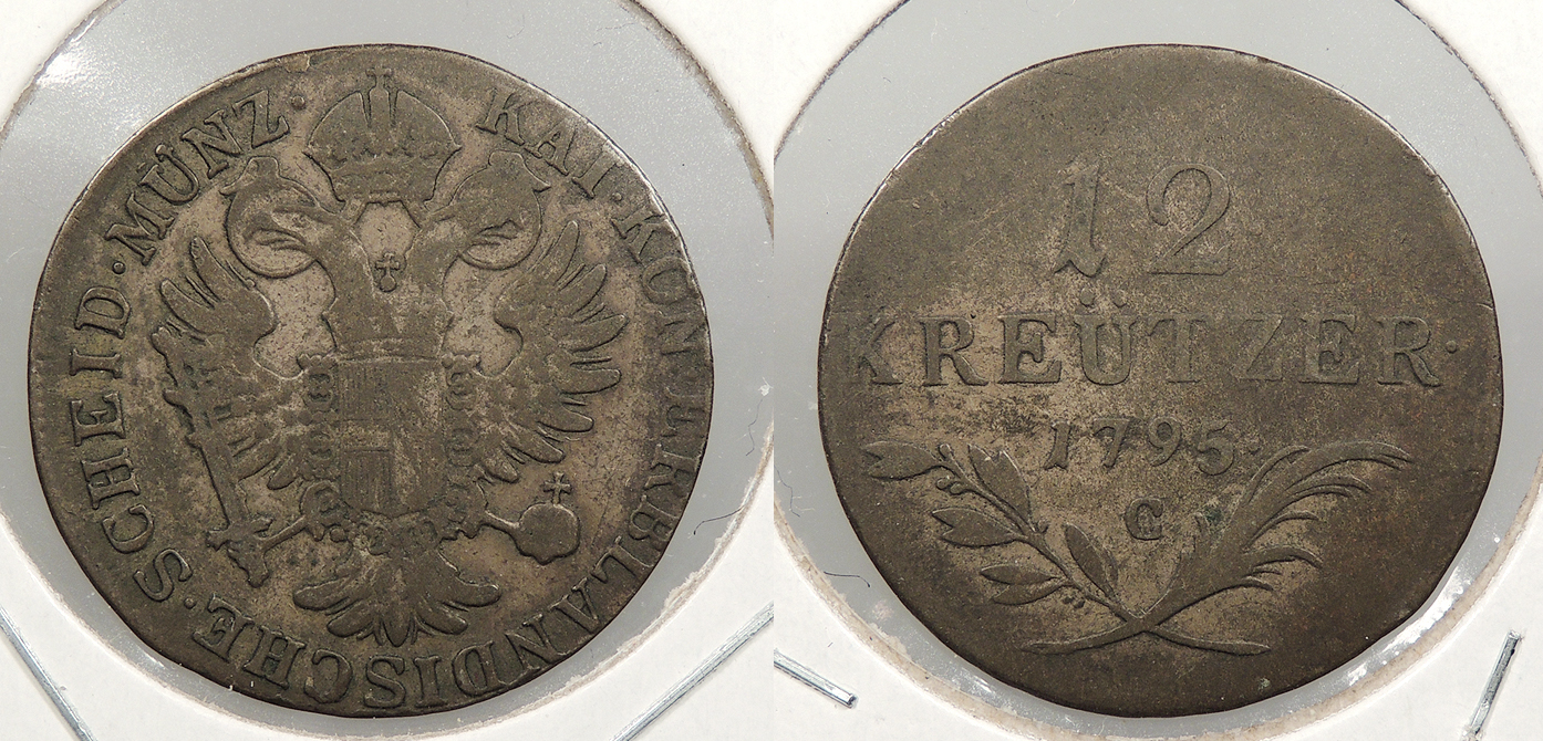 AUSTRIA: 1795-E 12 Kreuzer | European Coins