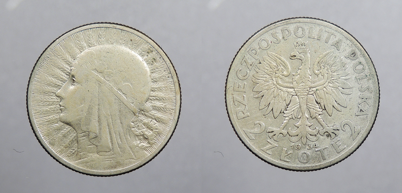 POLAND: 1934 2 Zlote | European Coins