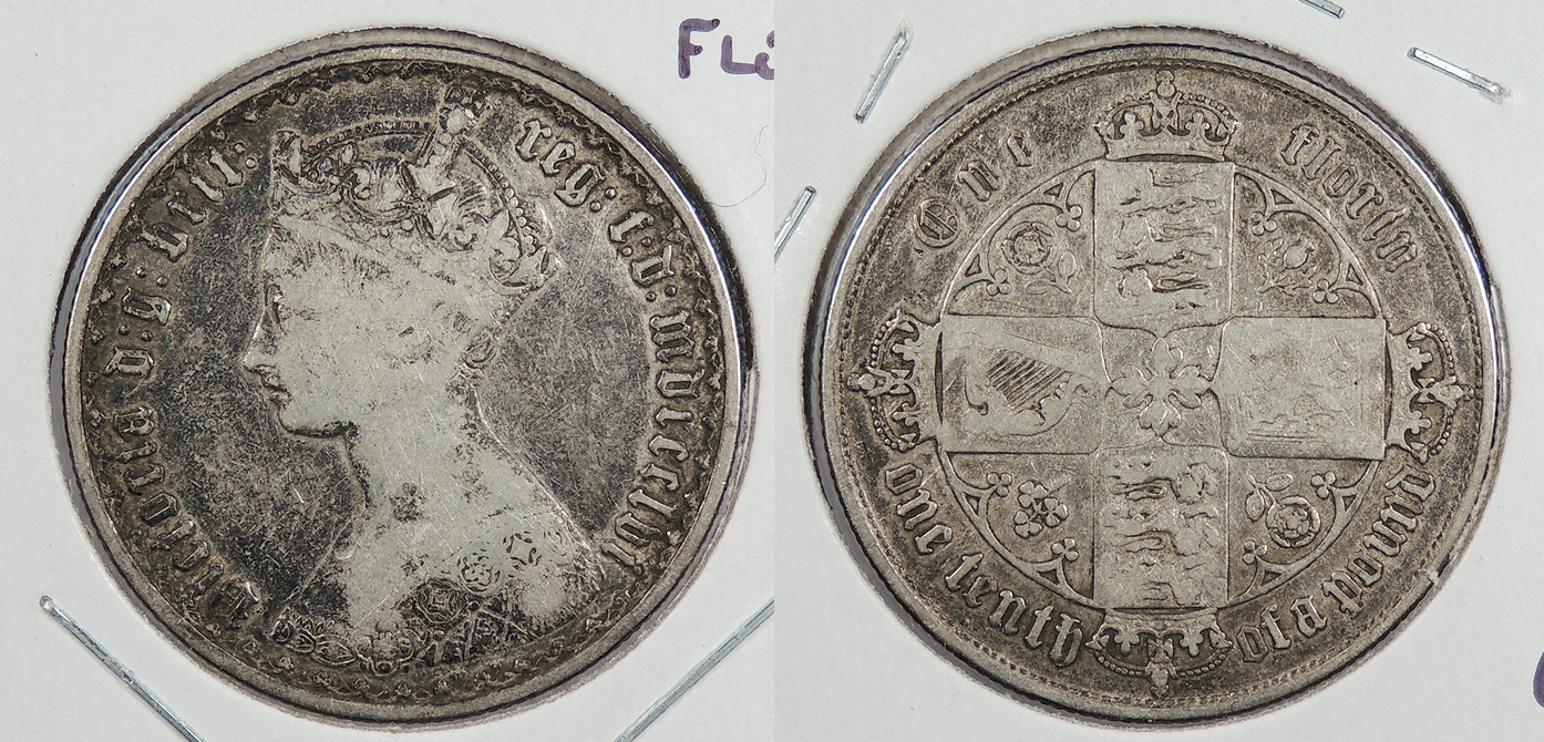 GREAT BRITAIN: 1856 Victoria Florin | European Coins